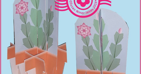 The Papercraft Post: Flowering Succulent Sliceform Card