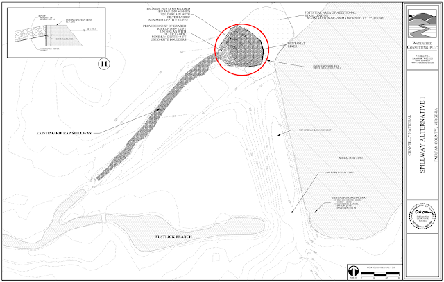 Chantilly National Golf and Grounds: DAM/SPILLWAY RIP RAP PROJECT