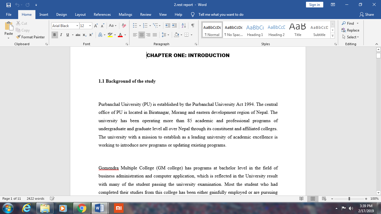 BBA 5th Semester Reports