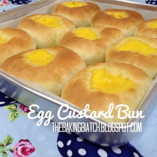 The Baking Biatch || by Cynthia Lim: Egg Custard Bun