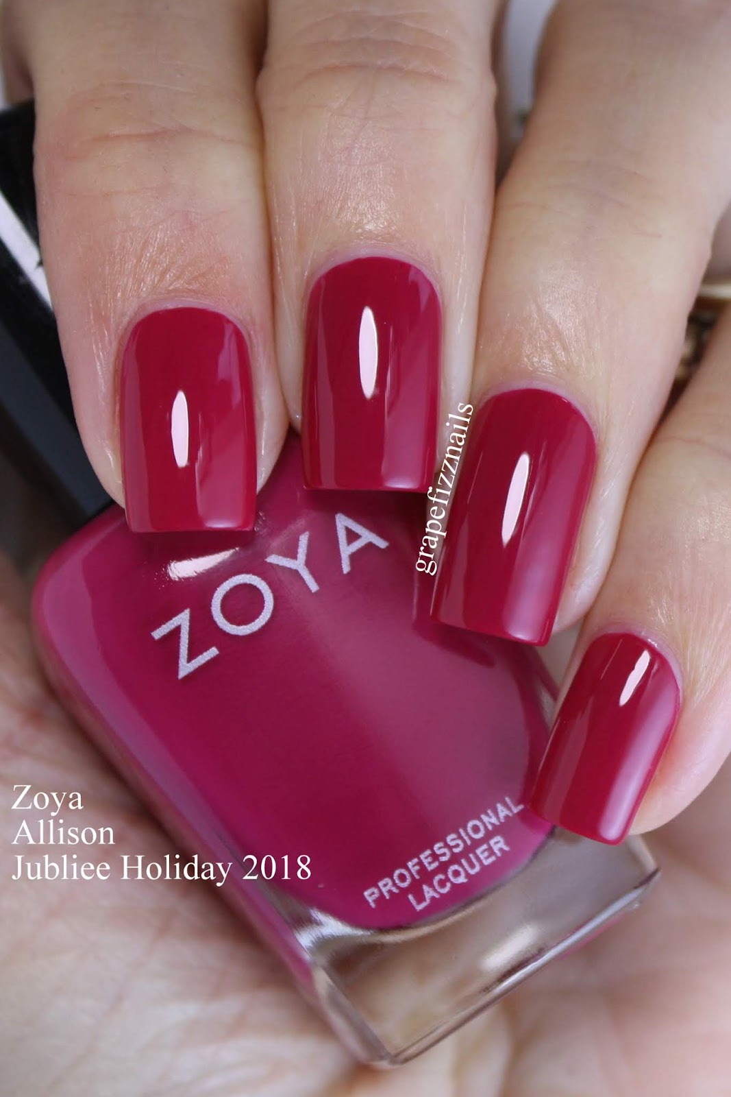 Grape Fizz Nails: Zoya Jubilee Holiday 2018