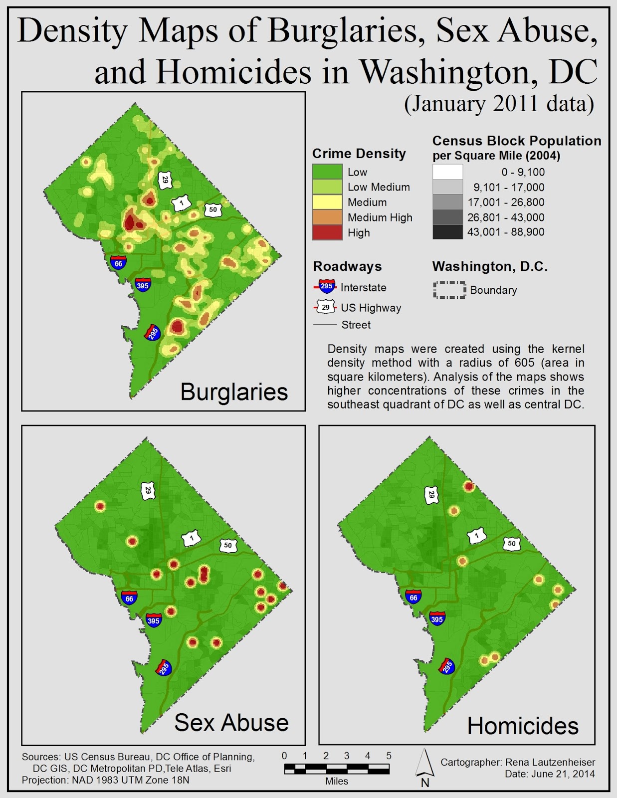 Lautzy GIS: GIS4048 Module 5: Homeland Security - Washington, DC Crime
