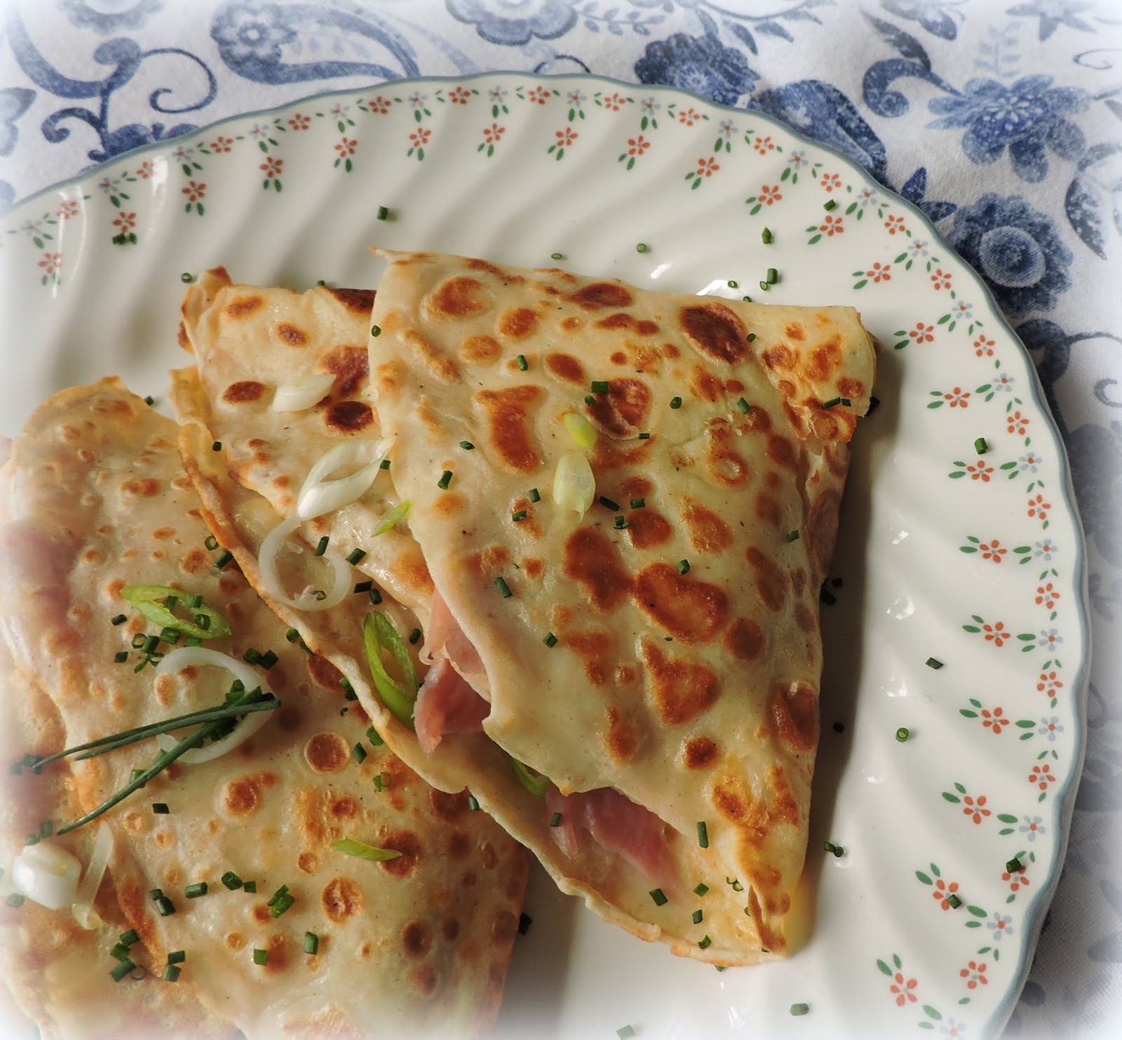 Ham, Gruyere & Spring Onion Crepes | The English Kitchen