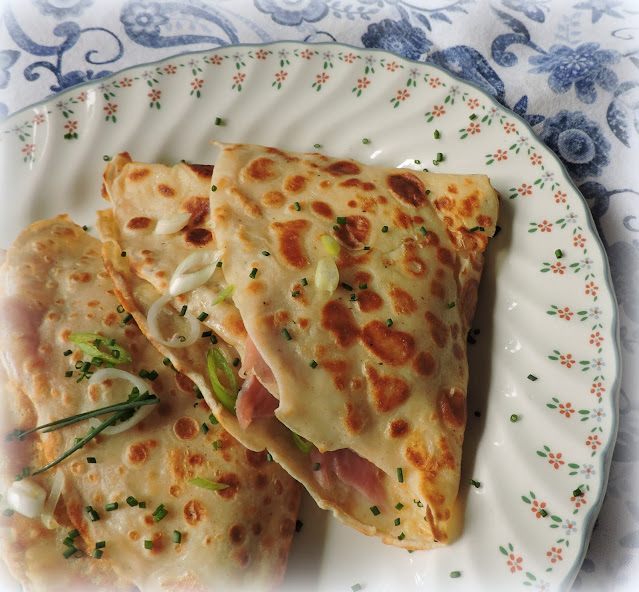 Ham, Gruyere & Spring Onion Crepes | The English Kitchen