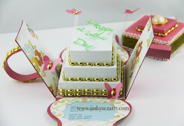 Jinky's Crafts & Designs: Mother's Day Teapot Exploding Box
