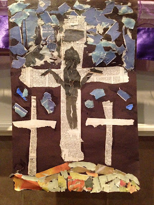 Family At The Foot Of The Cross: Holy Week Art Project And Easter Book
