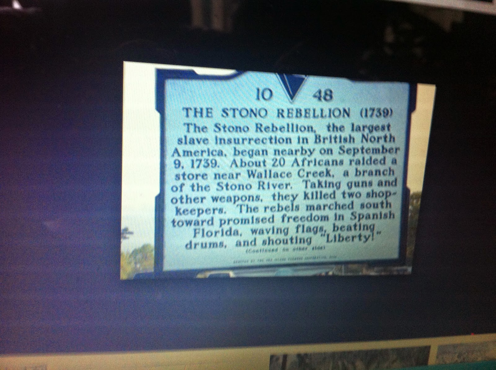 THE BLACK SOCIAL HISTORY:: BLACK SOCIAL HISTORY : 1739 STONO REBELLION ...