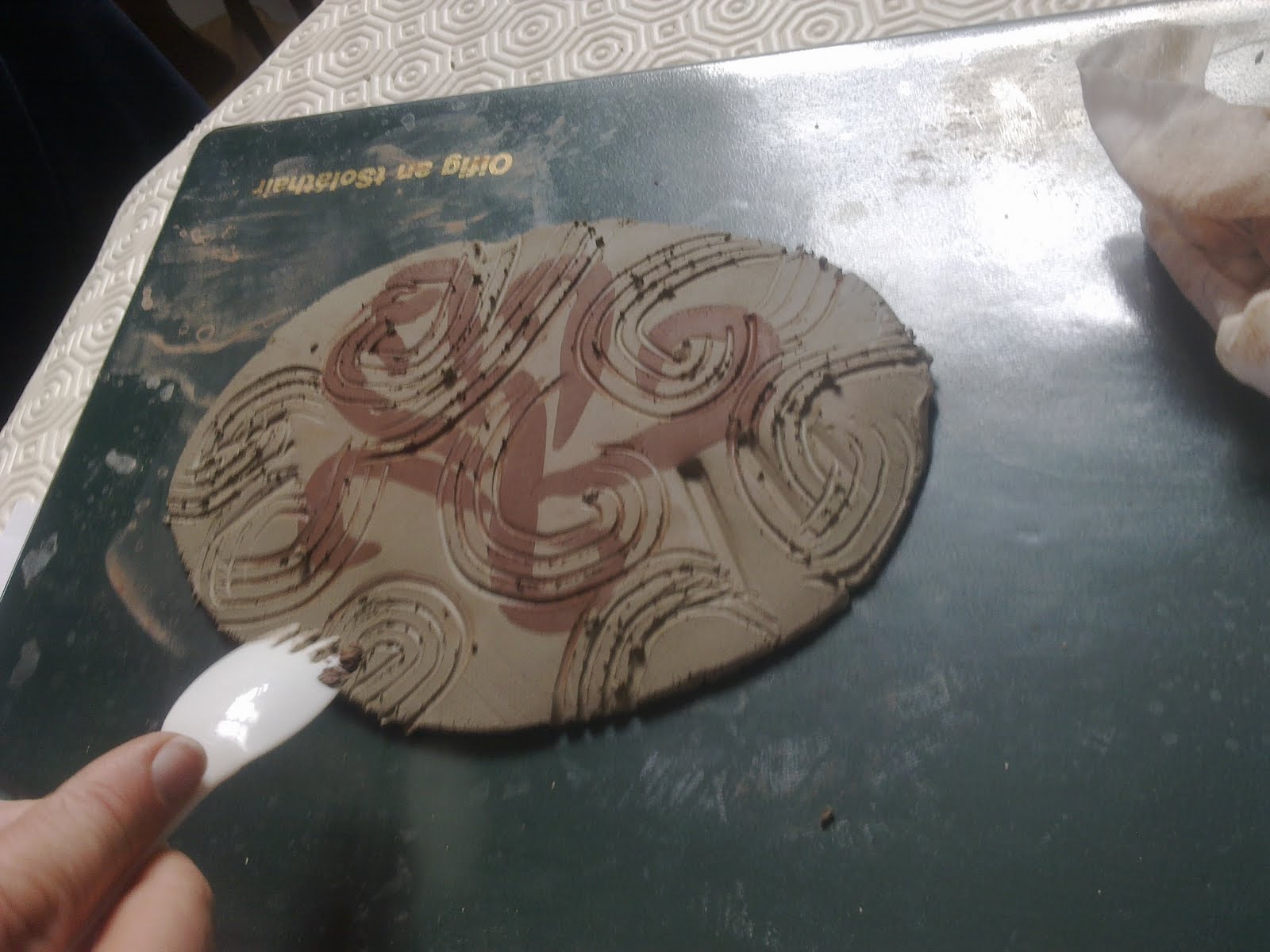 Creative Ardagh: Clay inlay and Clay Slab-building