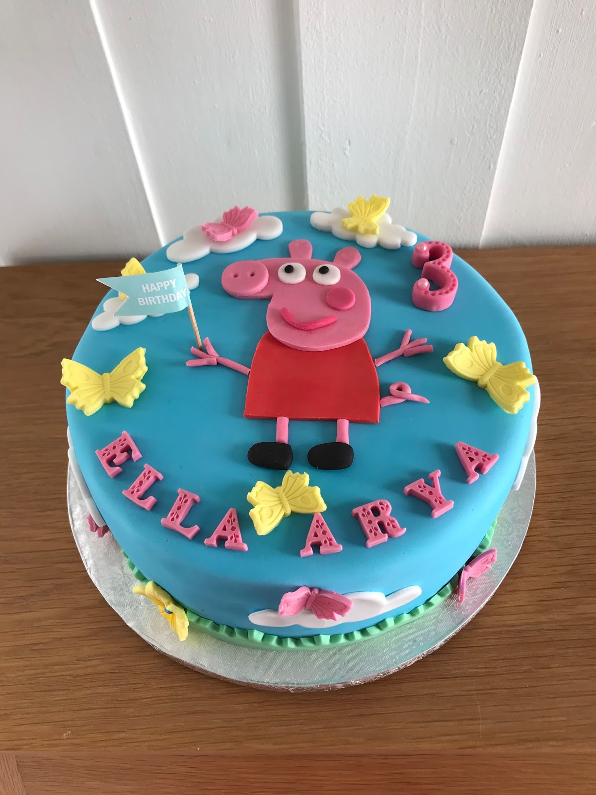 Lenes kakedesign: Peppa Gris