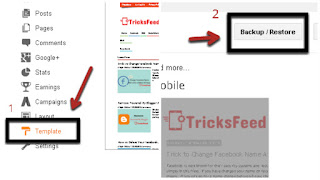 How to Upload, BackUp & Restore a Blogger Template! » Tricksfeed