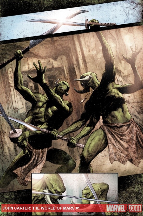 John Carter: The World of Mars Sneak Peek del fumetto prequel del film