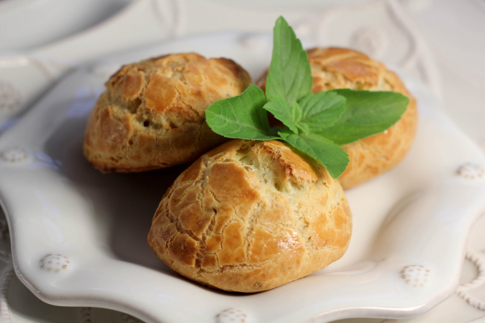 Blue Cheese Gougères - That Skinny Chick Can Bake
