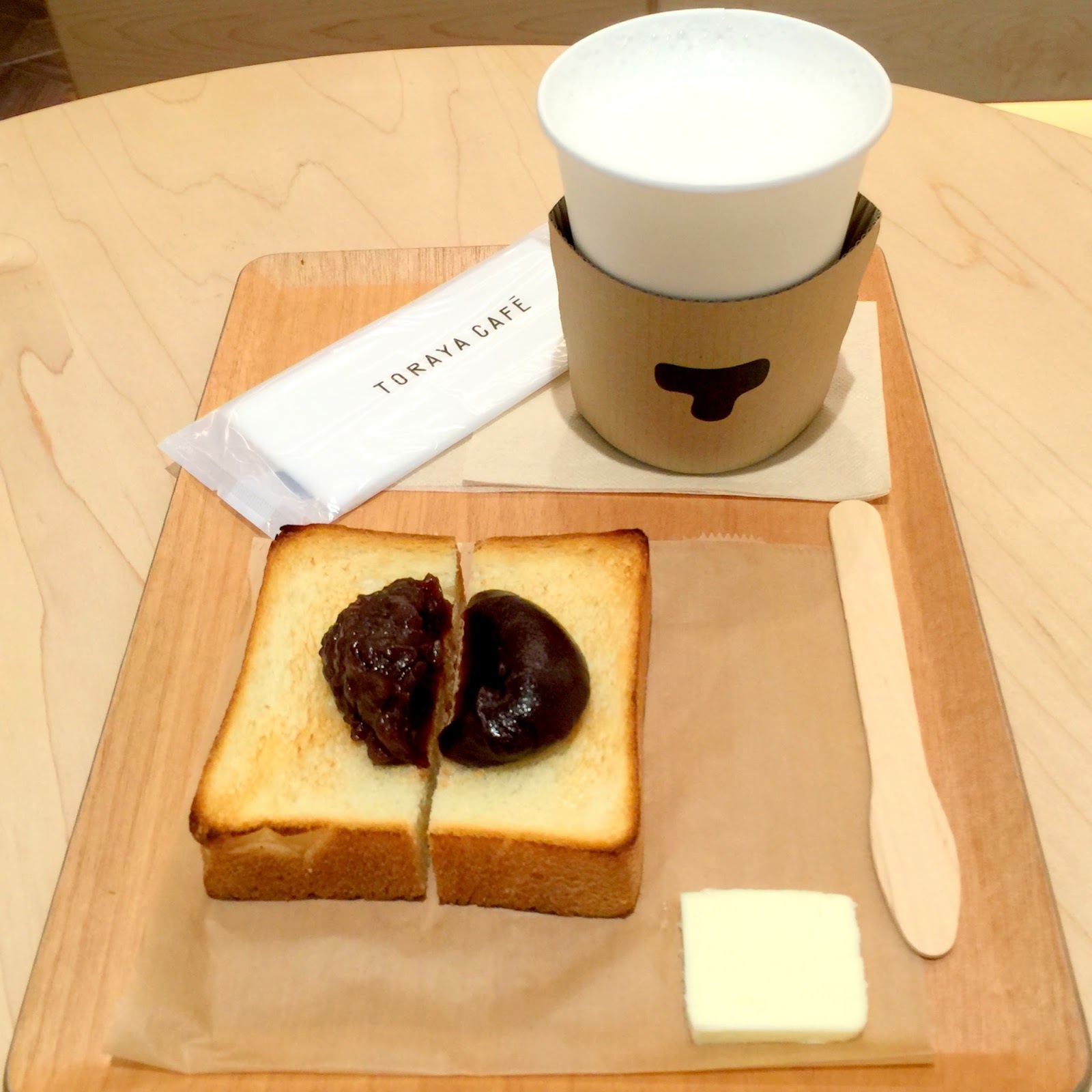 Toraya Cafe • An Stand @ Shinjuku NEWoMAN : Red Bean Toast