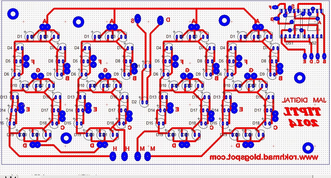 Membuat Jam digital dilengkapi tanggal / kalender dilengkapi source ...