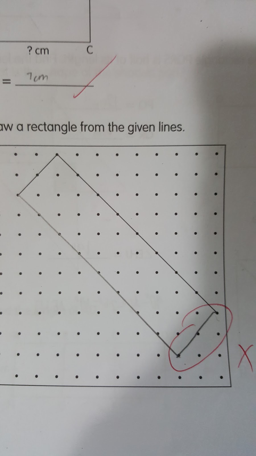 EDP Class 4A (2016): Drawing Squares and Rectangles on dot paper