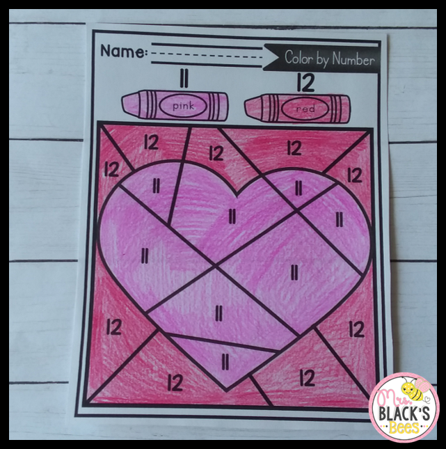 Shapes- Color by Number | Mrs. Black's Bees