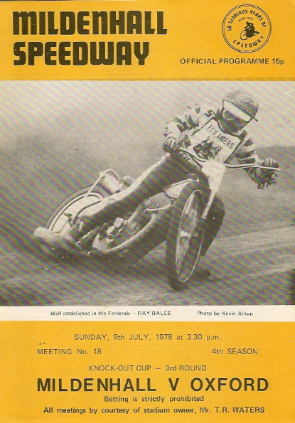 Speedway Archive: National League KO Cup 1978