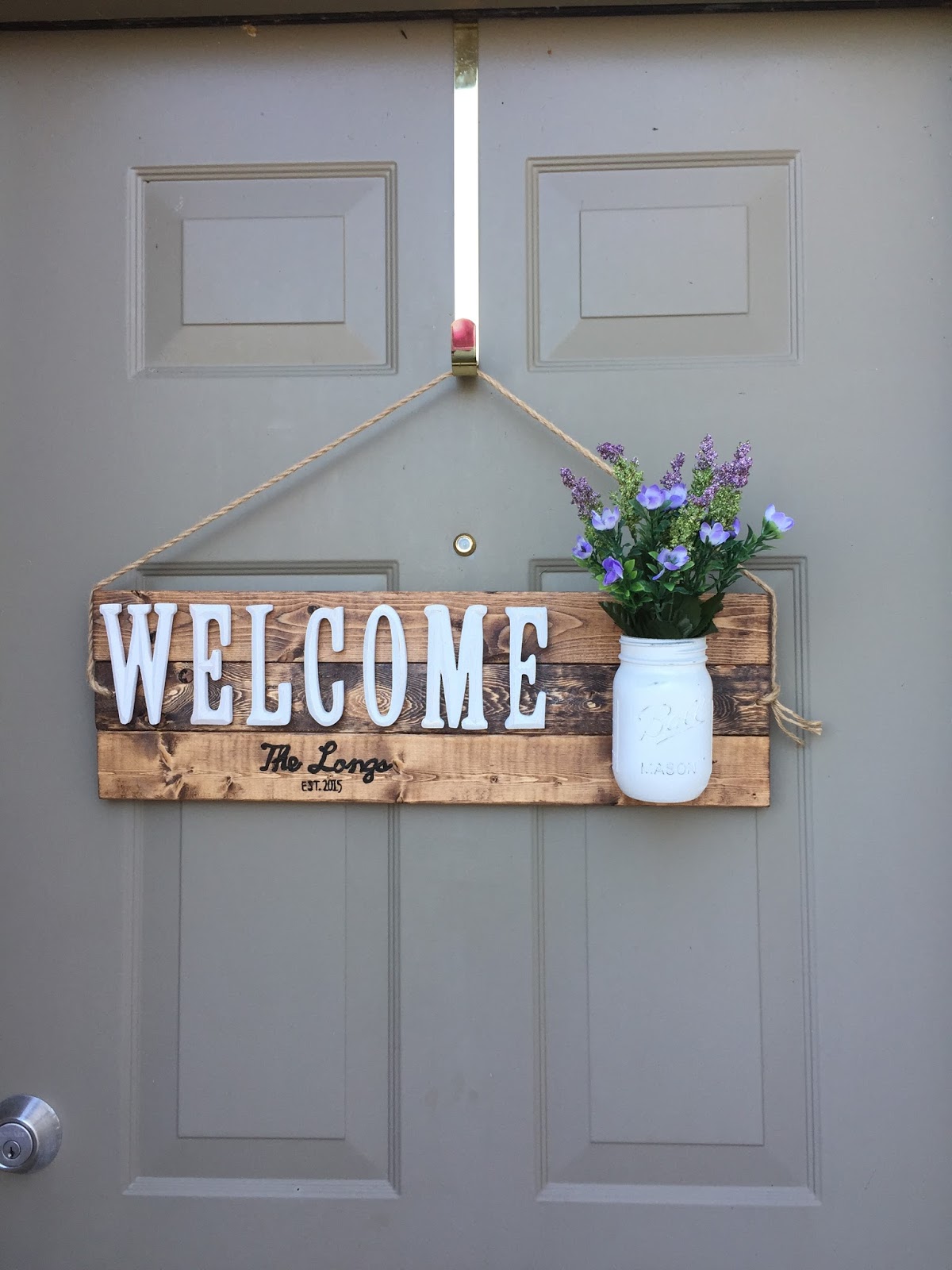 Drew Danielle Design: Custom Welcome Sign