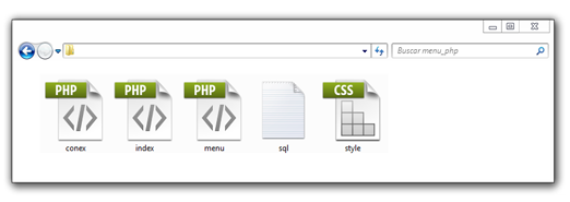 webstyle: Menu php + mysql + css