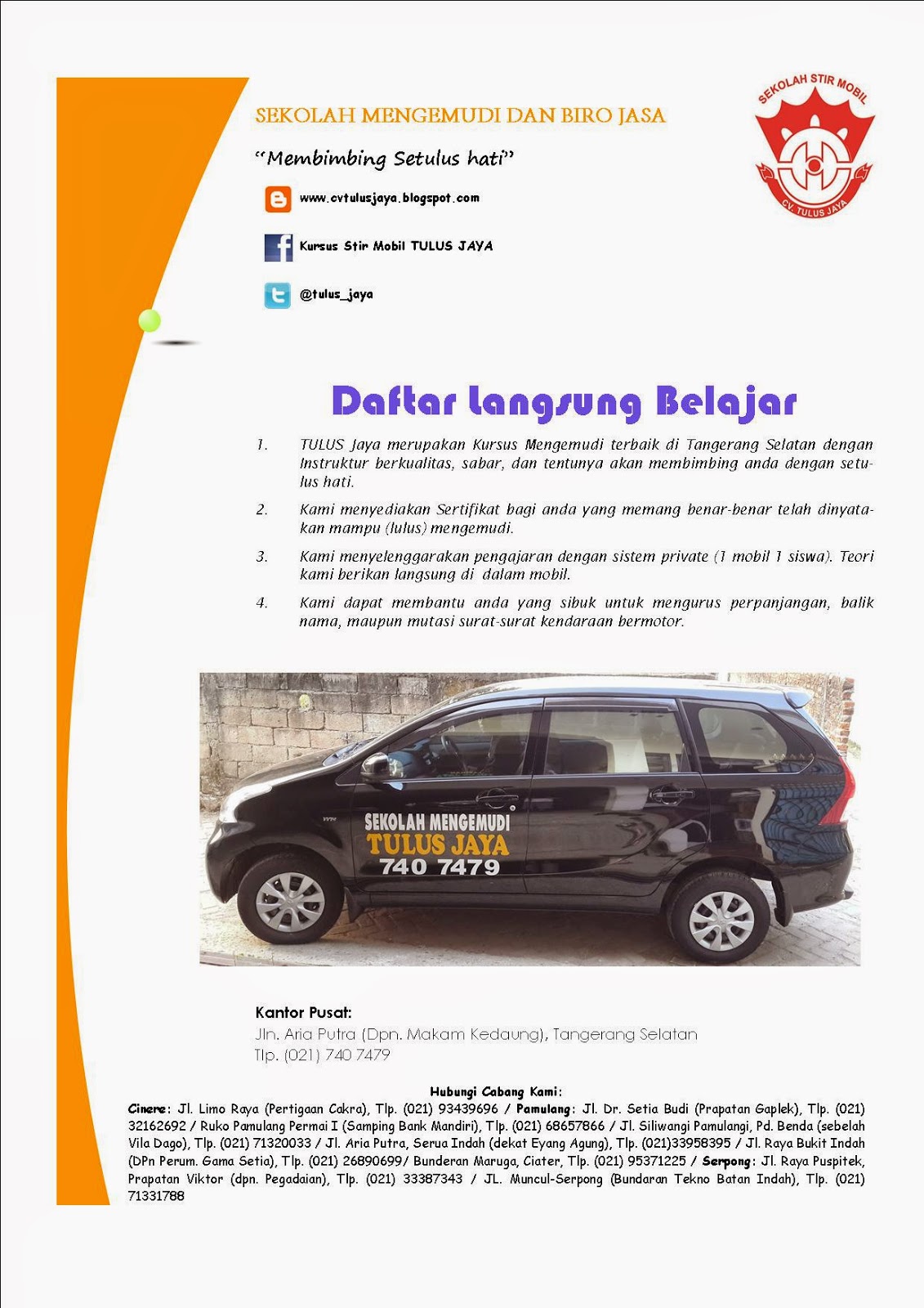 Kursus Mengemudi Mobil di Tangerang Selatan: Tips Memilih Sekolah Mengemudi