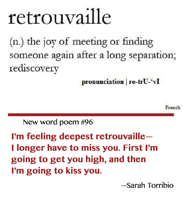 Battlestar Eclectica: New Word Poem: "Retrouvaille"