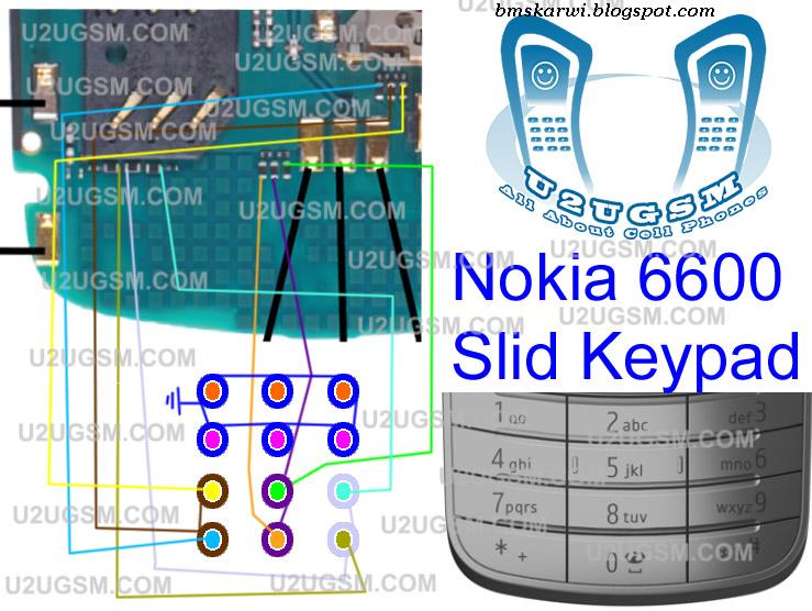Nokia 6600s slide keypad problem solution ways jumpers.