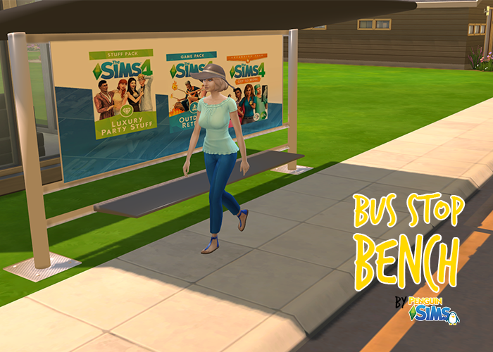 Bus Stop Bench | PenguinSims