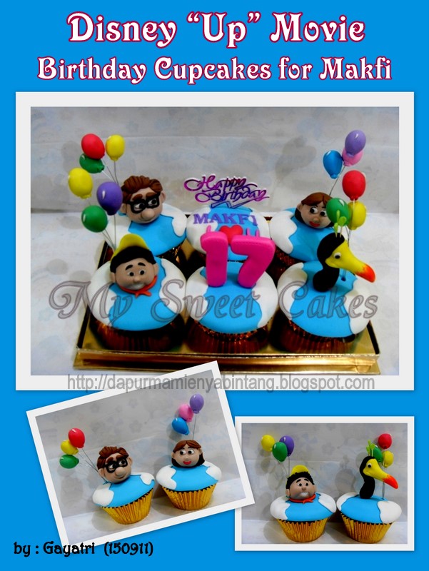 My Sweet Cake: Disney "Up" Movie Birthday Cupcakes for Makfi