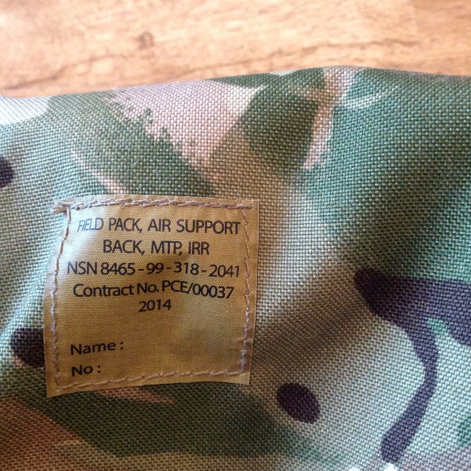 Webbingbabel: British Army MTP Air Support Bergen Multicam