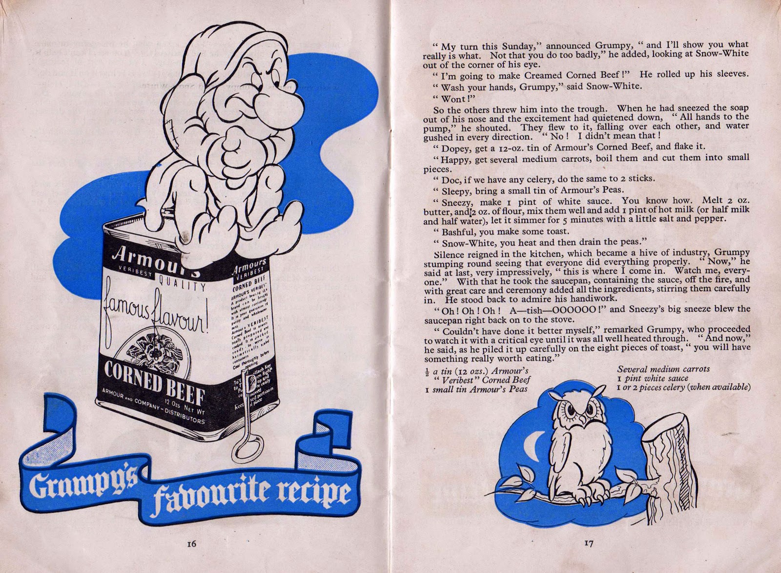 Filmic Light - Snow White Archive: 1938 Armour & Co. "Snow White ...