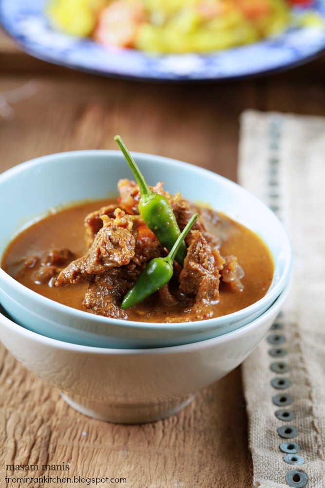 MASAK LADA API DAGING PANGKAL - masam manis