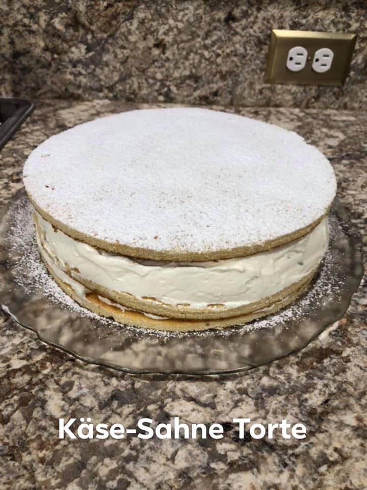 cooking like mama with Simone : Kaese Sahne Torte (cheese whipping ...