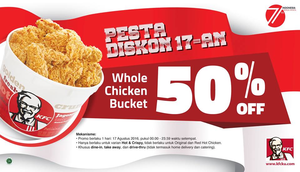 Diskon 50 Di KFC Promo 17 Agustusan DIBACAONLINE diskon-50-di-kfc-promo-17-agustusan-dibacaonline