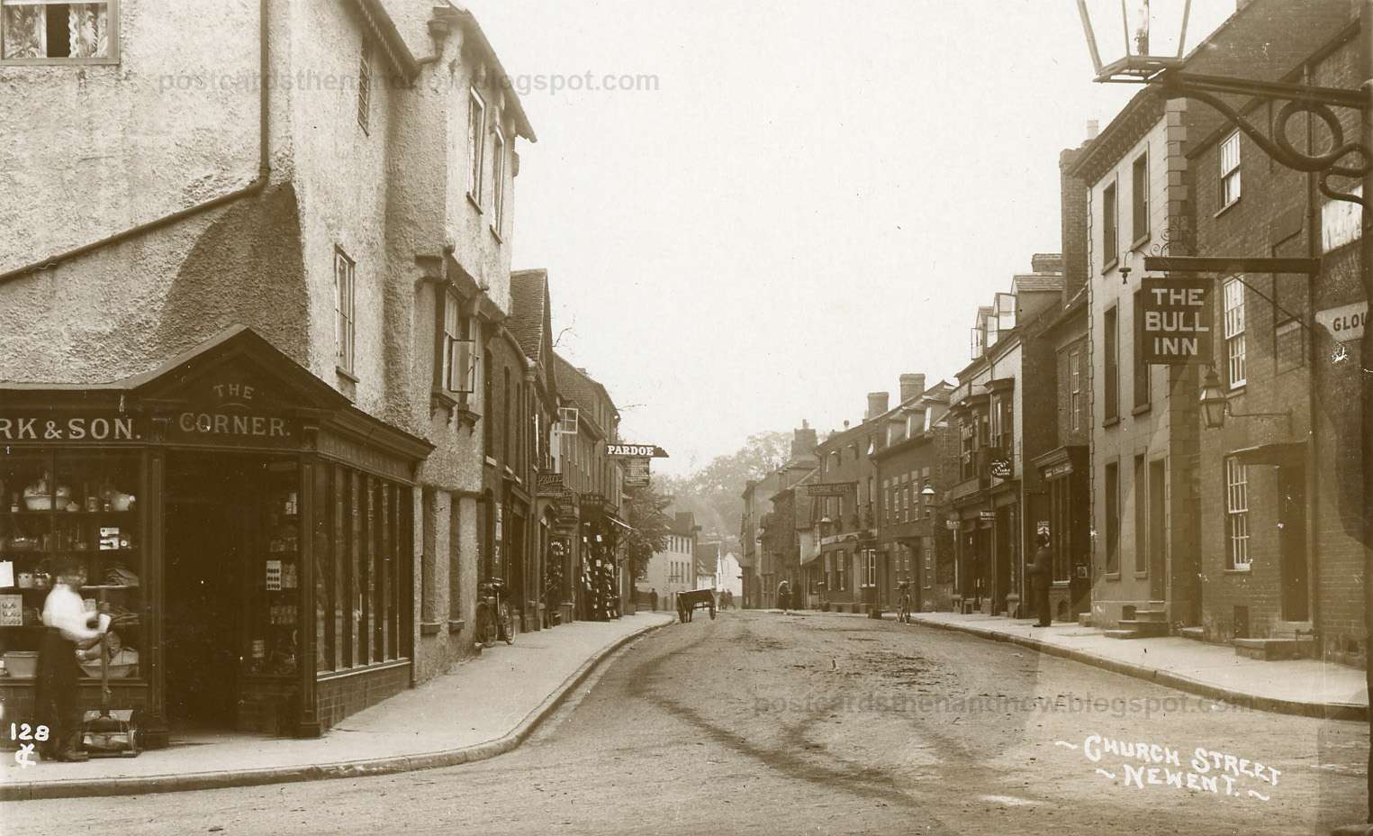 Postcards Then and Now: Newent, Gloucestershire, Church Street, c1910
