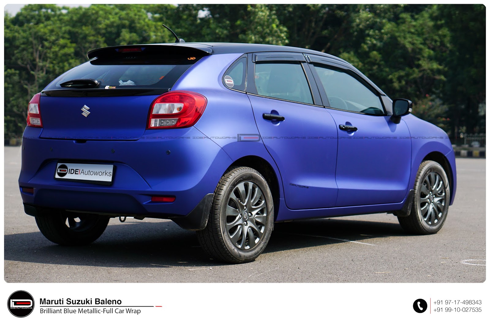 Maruti Suzuki Baleno - Wrapped in Brilliant Blue Matte Metallic | IDE ...