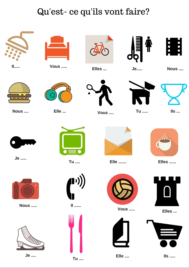 J'aime le français: Qu'est-ce qu'ils vont faire?
