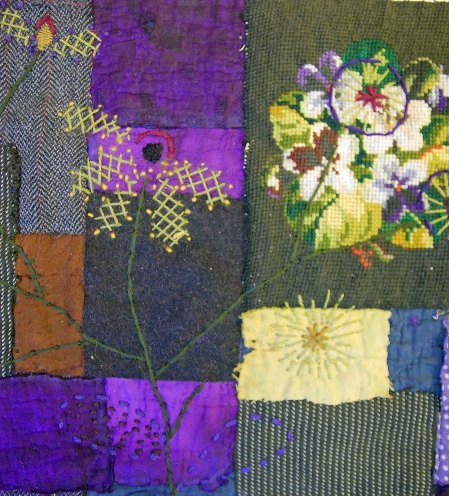 Thread and Thrift: new textile collage