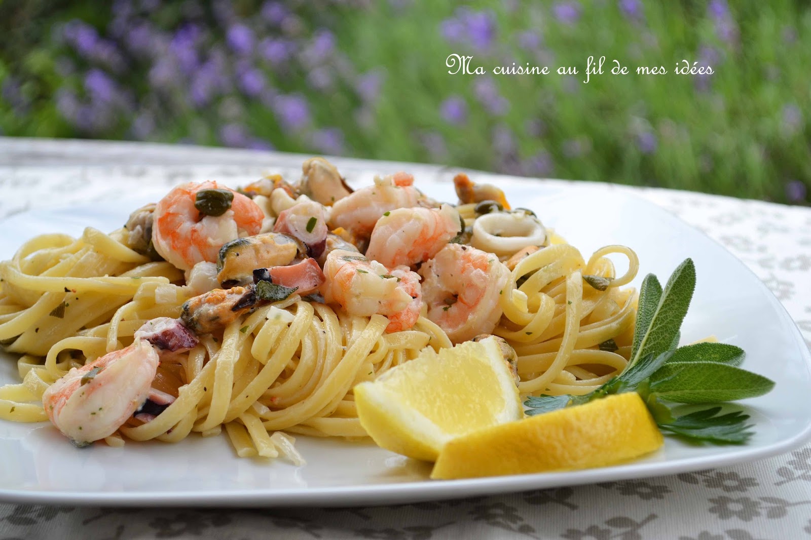 Ma cuisine au fil de mes idées...: Pâtes linguine aux fruits de mer ...