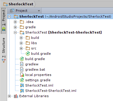 Android Audio Arduino: ActionBarSherlock in Android Studio 0.1