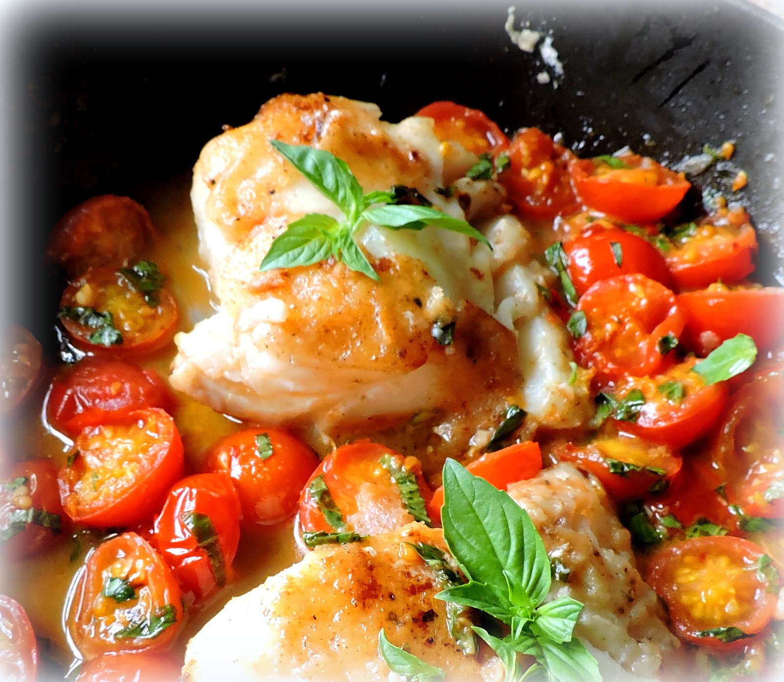 Tomato & Basil Sauced Cod | The English Kitchen