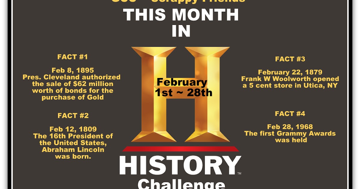 GrandDiva's Creative Corner: February "This Month In History" Challenge