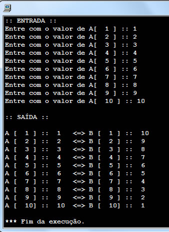 Universo Técnico: VisuAlg Vetores