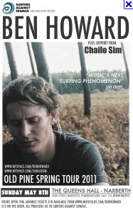 Group 5: K: Ben Howard tour poster