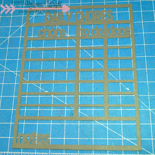 Up On Tippy Toes: DIY Chore Chart with Free SVG file