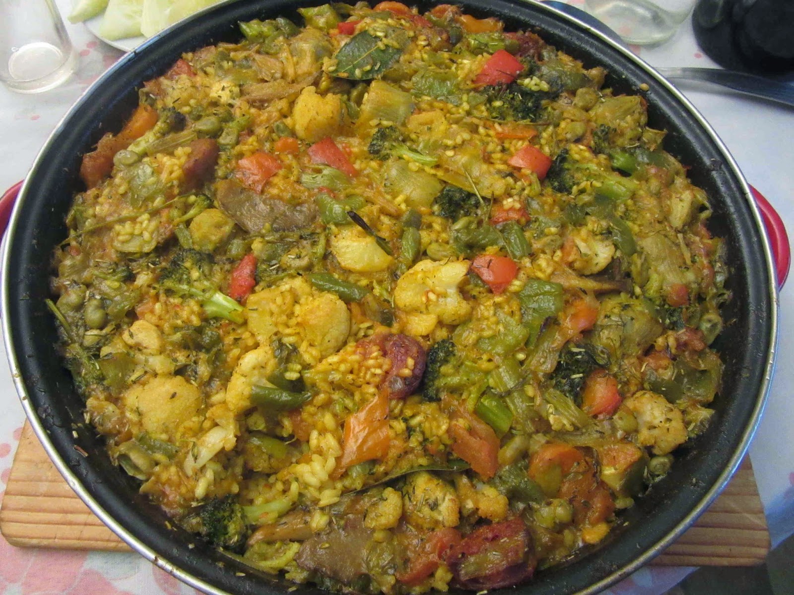 Culinaria y otras cosas: Paella vegetariana verde-verde