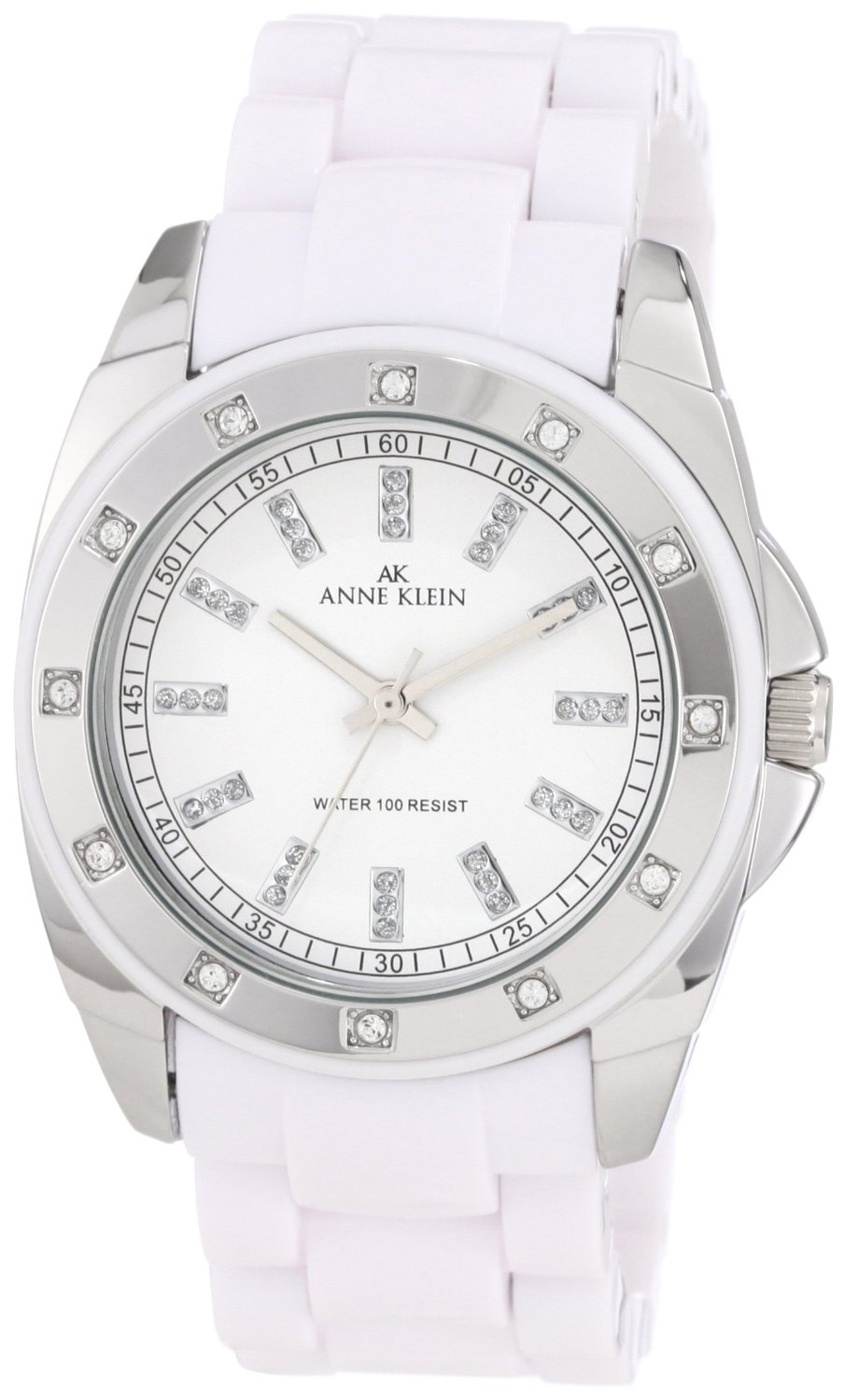 Simple n Nice: ANNE KLEIN WOMEN'S SILVER-TONE SWAROVSKI CRYSTAL ...