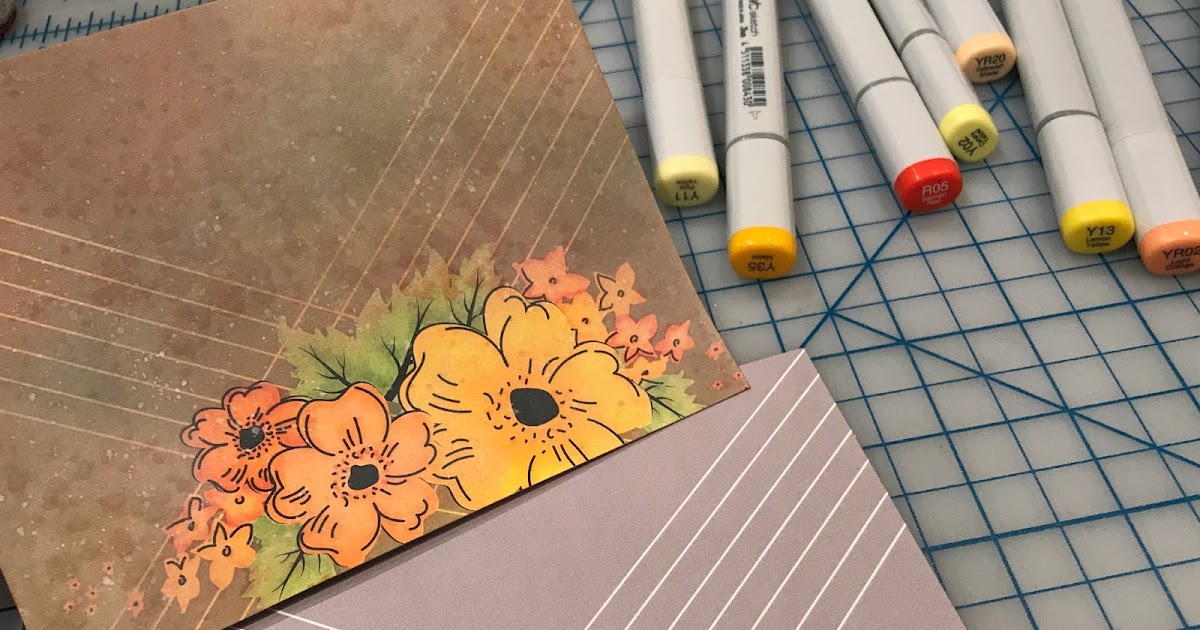 Bellissima Cards: Card Recipe: Coloring Sheets + Ink + Markers + H20 ...