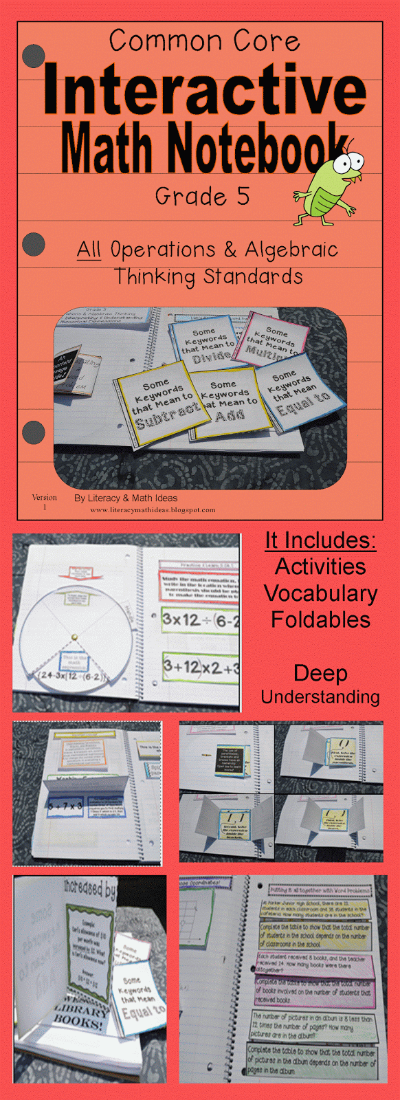 Literacy & Math Ideas: Grade 5 Common Core Operations and Algebraic ...