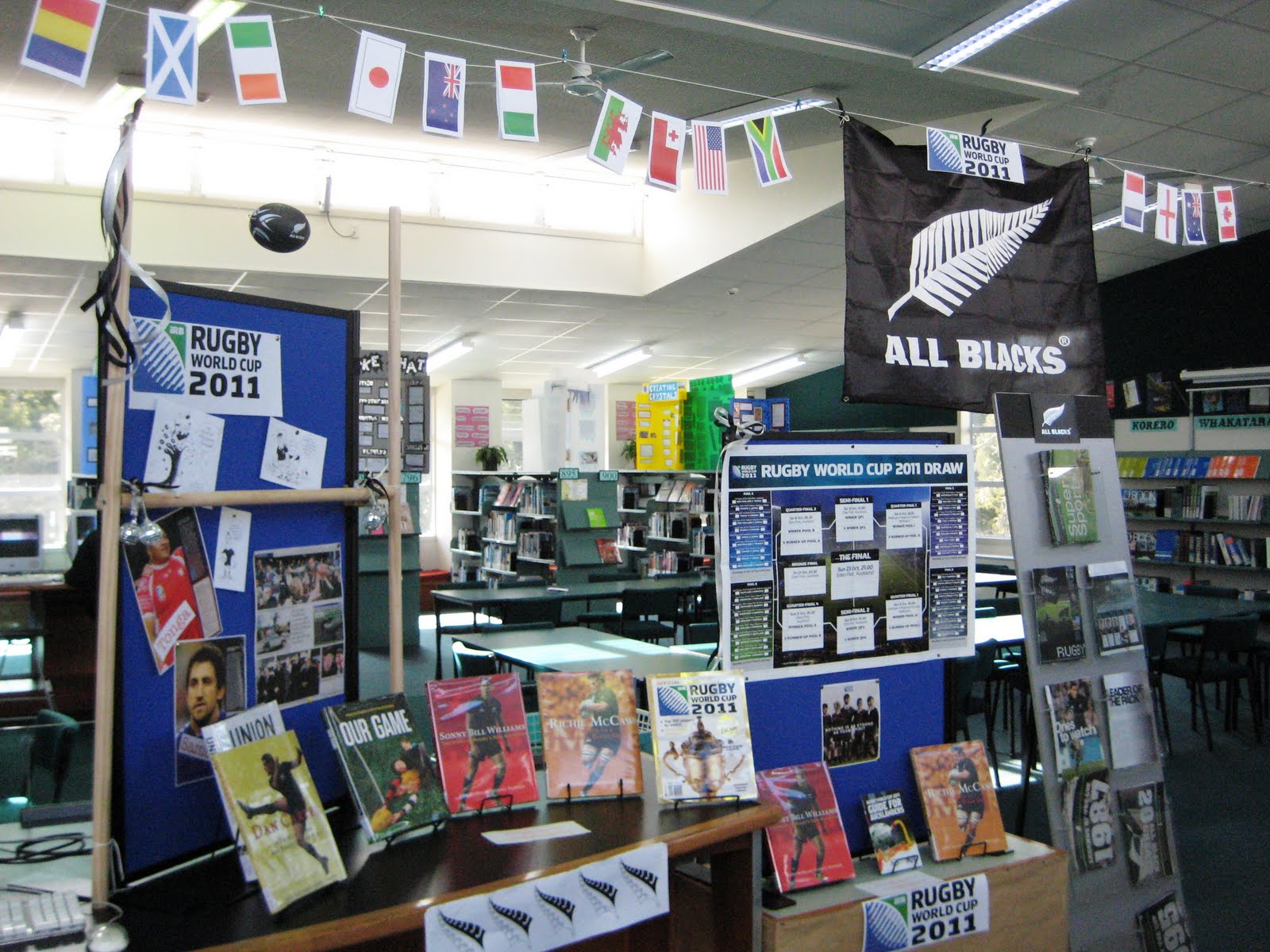Library Displays: Rugby World Cup 2011