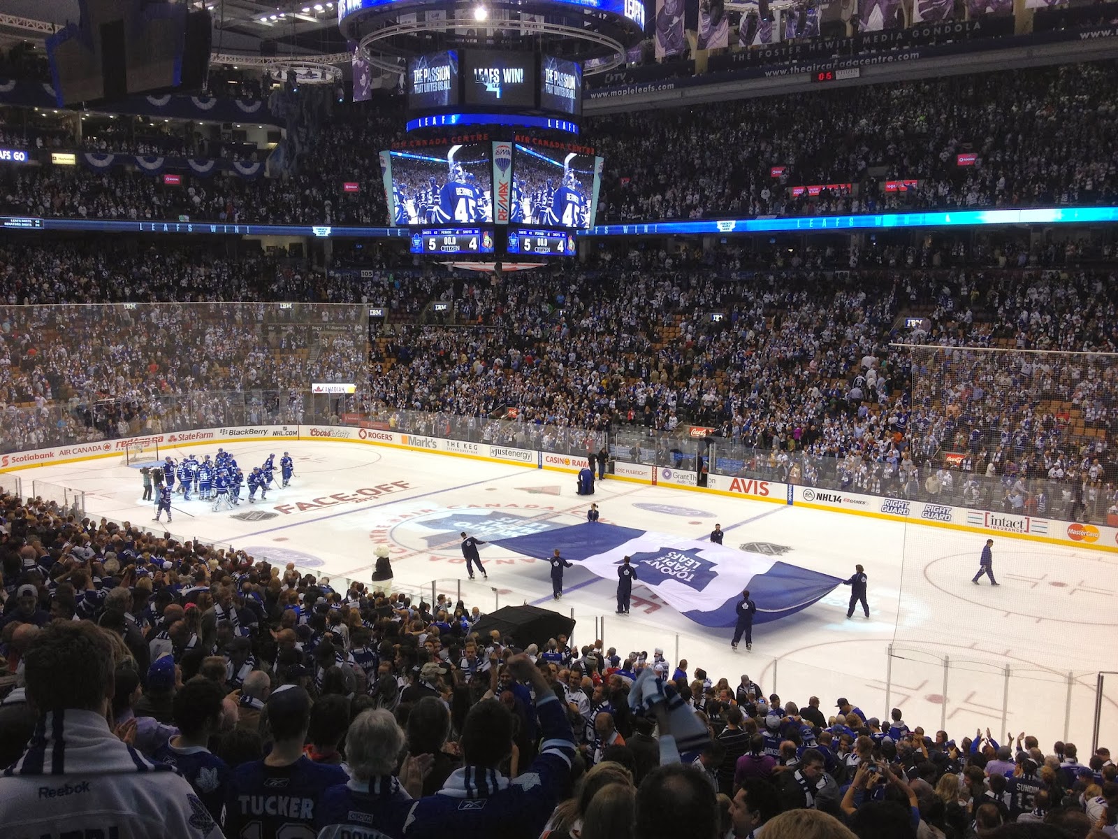 Virgil's Blog: Toronto Maple Leafs 2013-14 Home Opener